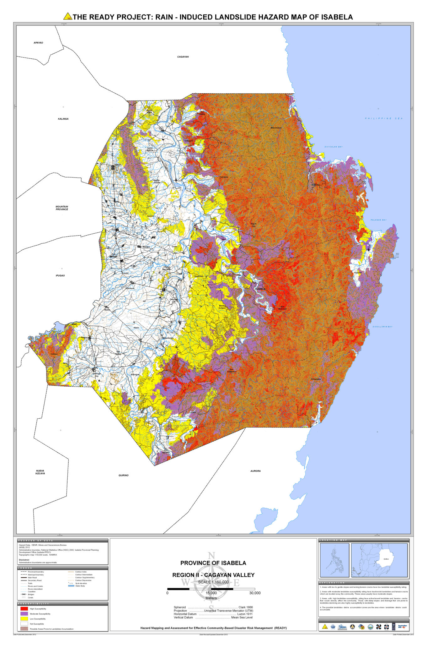 Rain Induced Landslide Hazard Map